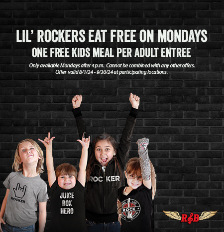 Kids Eat Free - Mondays after 4 pm, at Rock & Brews! | Florida's Sports ...